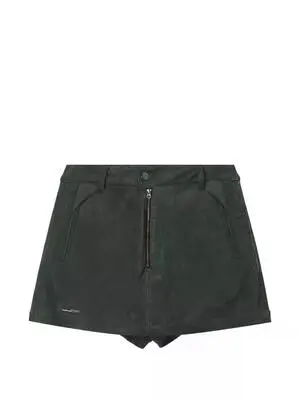 Izzue Exposed-zip Cotton Skort