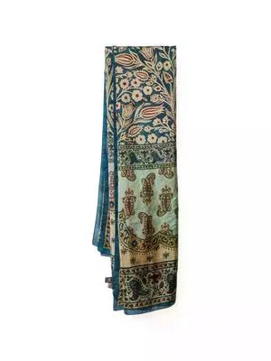 Loro Piana Paisley Print Scarf - Blue