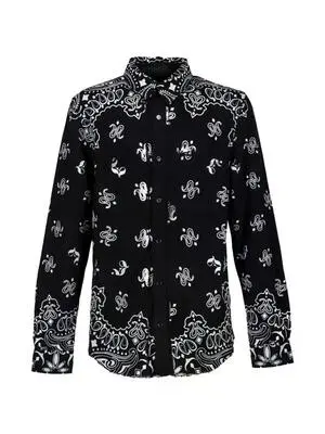 JUN/NAKAYAMA Paisley-print Shirt - Black