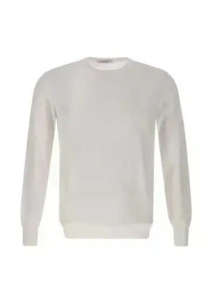KANGRA Ribbed-trim Pullover - White