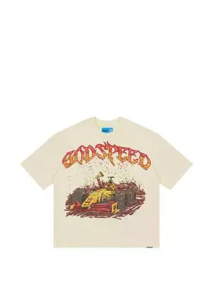 GODSPEED F1 Dreams Graphic-print T-shirt - Neutrals