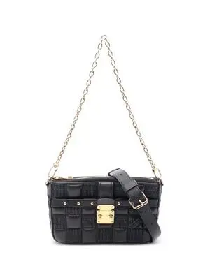 LOUIS VUITTON Damier Giant Troca Mini Bag - Black