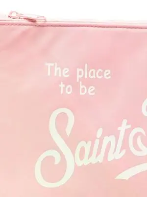 MC2 SAINT BARTH Aline Logo-print Clutch Bag - Pink