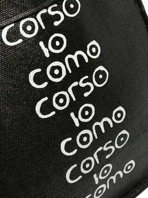 10 CORSO COMO Logo-print Raffia Tote Bag