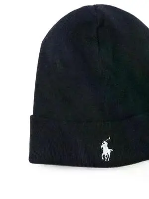 Polo Ralph Lauren Logo-embroidered Beanie Hat - Blue