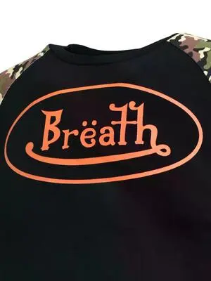 BREATH Logo-print Cropped T-shirt