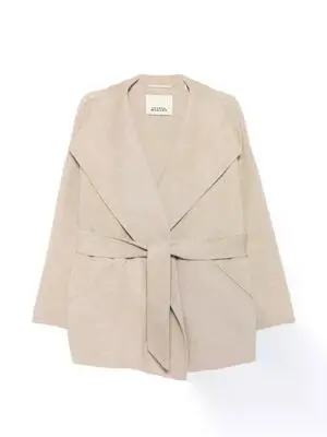 Isabel Marant Étoile Ceaton Belted Shawl-collar Coat - Neutrals