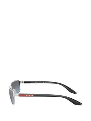 Prada Rectangle-frame Sunglasses - Silver