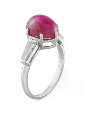 LB EXCLUSIVE Art Deco Ruby And Diamond Ring