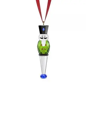 SWAROVSKI X Michele Blasilli Holiday Cheers Nutcracker Ornament - Green