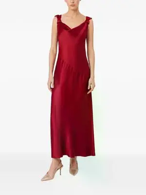 Max Mara Crepe Envers Satin Slip Dress