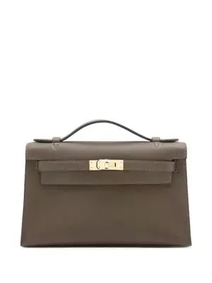 Hermès Swift Kelly Pochette 22 Handbag - Brown
