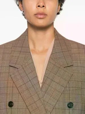 Chloé Check Double-breasted Jacket