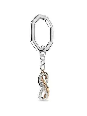 SWAROVSKI Hyperbola Infinity Keyring - Silver