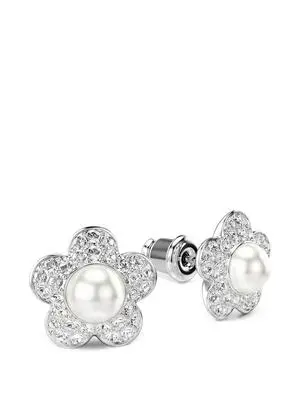 SWAROVSKI X Ariana Grande Crystal-embellished Stud Earrings - Silver