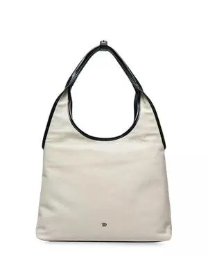 STAND OIL Ringo Canvas Buckle-strap Shoulder Bag - Neutrals