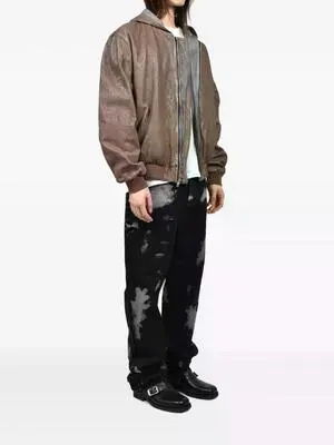 ALEXANDER DIGENOVA Bleach-effect Straight-leg Jeans