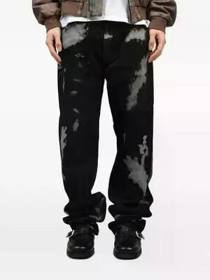 ALEXANDER DIGENOVA Bleach-effect Straight-leg Jeans