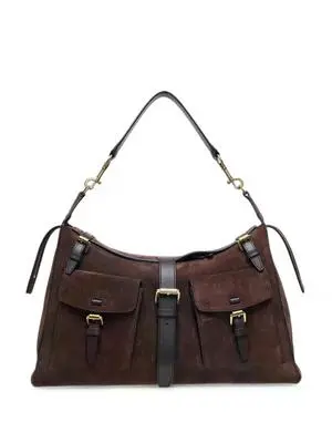 Mulberry Roxanne Buckle-detail Suede Shoulder Bag