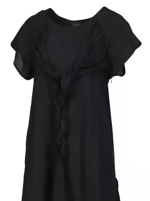 LIMI FEU Wrinkled Twisted Midi Dress