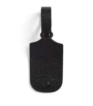 Longchamp Leather Le Pliage One Keyring - Black