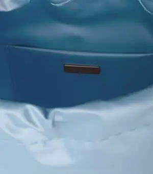 Prada Silk Duchesse Wish Pouch - Turquoise