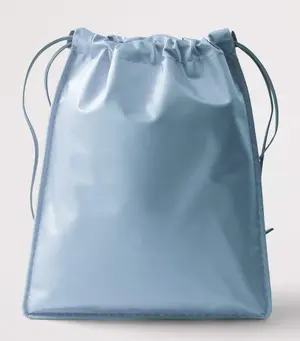 Prada Silk Duchesse Wish Pouch - Turquoise