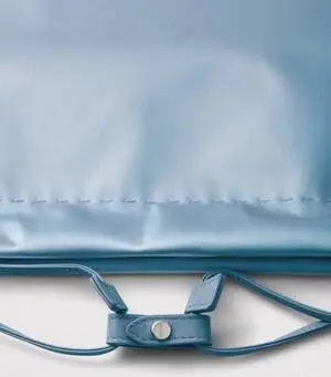 Prada Silk Duchesse Wish Pouch - Turquoise