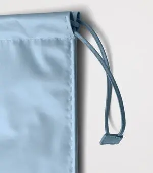 Prada Silk Duchesse Wish Pouch - Turquoise