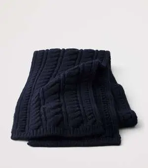Prada Virgin Wool Cable-knit Scarf