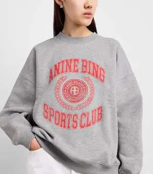 ANINE BING Oversized Miles Collegiate Sweatshirt