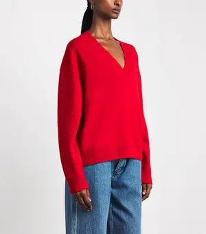 ANINE BING Cashmere V-neck Lee Sweater