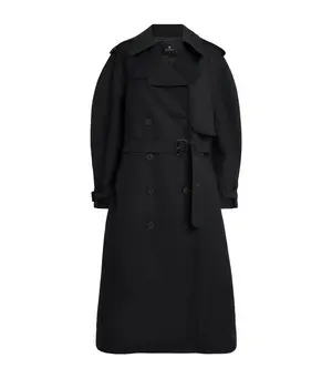 ANINE BING Cotton Pascale Trench Coat