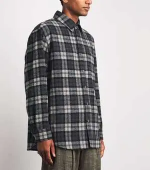 SYSTEM Wool-blend Check Shirt