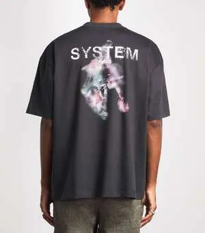 SYSTEM Cotton Logo T-shirt