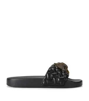 Kurt Geiger Meena Large Eagle Slides - Black