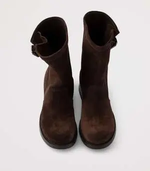 Prada Suede Biker Boots