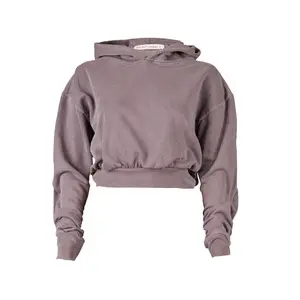 LOVE AND NOSTALGIA Carly Crop Hoodie