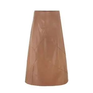 PROFILE NYC Leather Seam Skirt