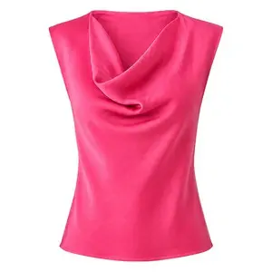 SACHA DRAKE Luxe Cowl Bias Top - Pink