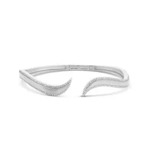 SHYMI Pave Outline Curl Cuff - Silver