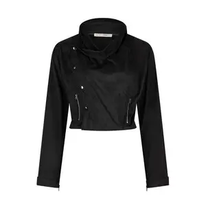LOVE AND NOSTALGIA Shrunken Funnel Neck Jacket