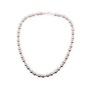 URBANE JEWELRY STUDIO Grounded Armour Hematite Necklace - Silver