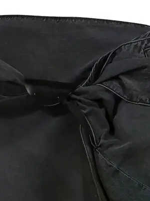 HYEIN SEO Knotted Asymmetric Mini Skirt - Black