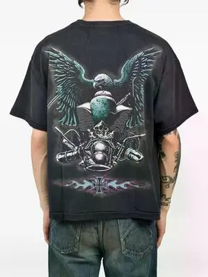 JUN/NAKAYAMA Graphic-print Box-fit T-shirt