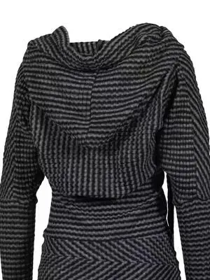 NΦ DRESS Striped Asymmetric Dress