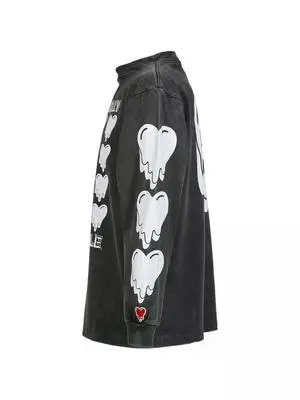 EMOTIONALLY UNAVAILABLE Graphic-print Long-sleeved T-shirt