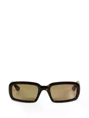 PORT TANGER Mektoub Rectangle-frame Sunglasses - Brown
