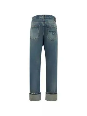 R13 Crossover Straight-leg Jeans