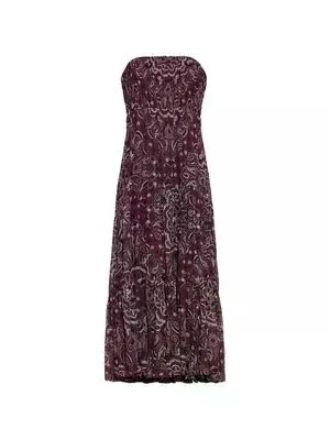 Cara Cara Emilina Bandana-print Maxi Skirt - Purple